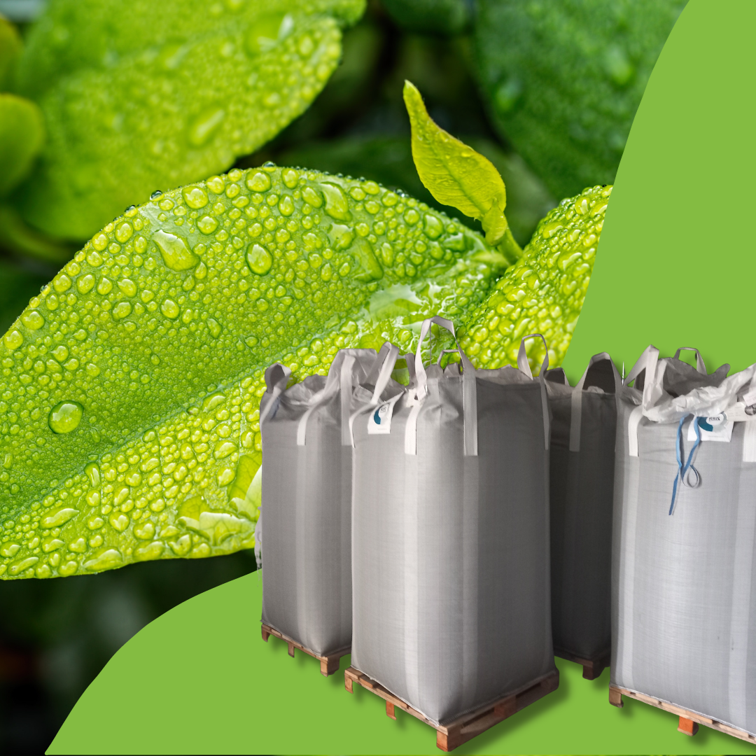 Recycled plastic that is packed in Big Bag on its on the way